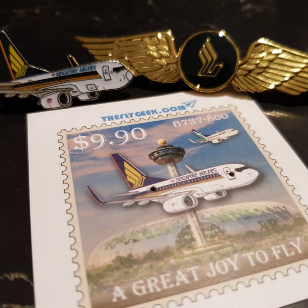 Singapore Airlines Boeing 737 Pins